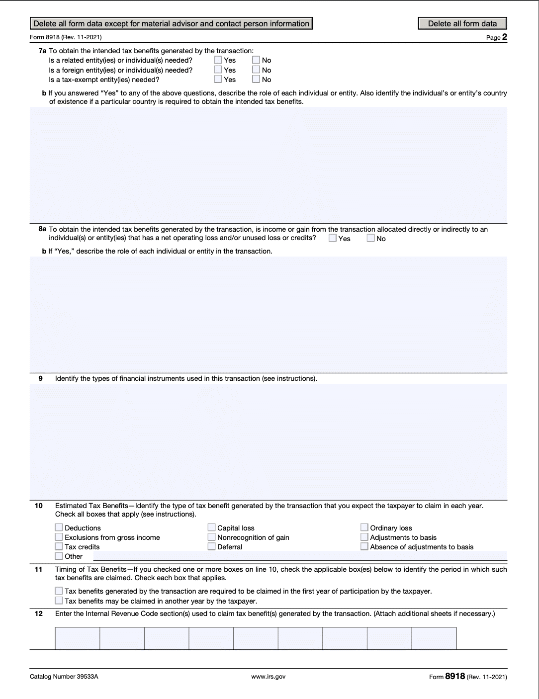 IRS Form 8918 Material Advisor Disclosure: All You Need to Know ...