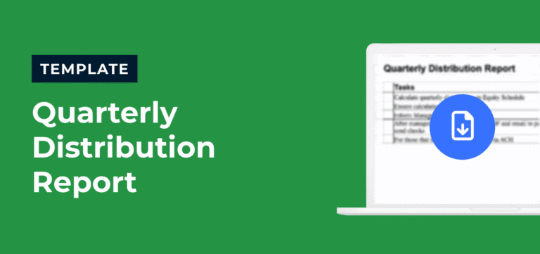Free Quarterly Distribution Report Checklist Template | Financial Cents