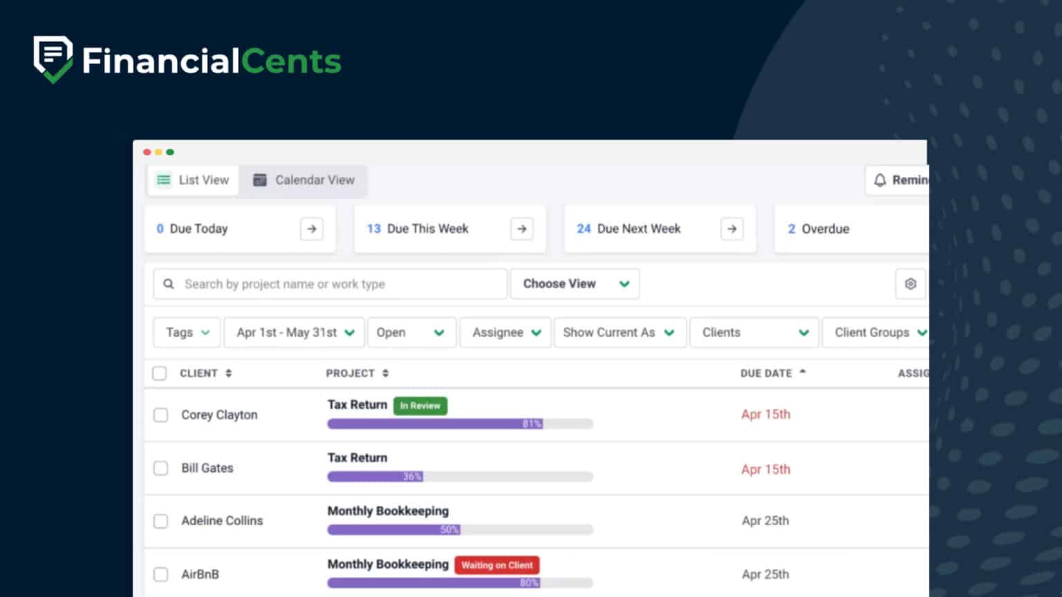 Customer Hub | Financial Cents
